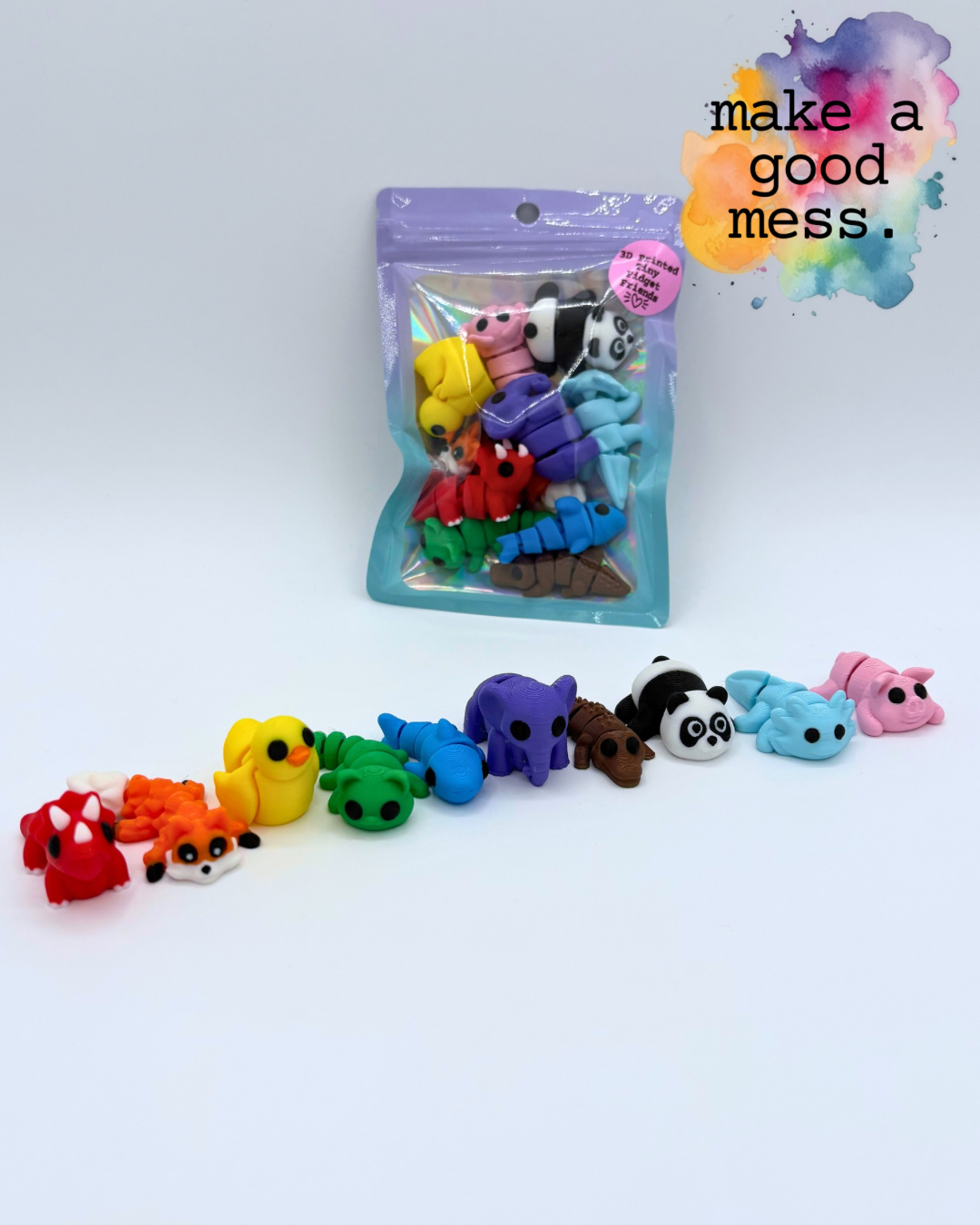 Tiny Fidget Friends – make a good mess.